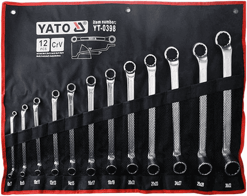 YATO Double Ring Spanner Set 12Pcs 6-32MM - YT-398 – Simple Pay Home Depot