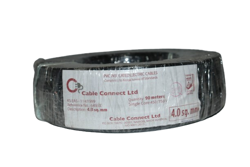 4MM Single Core Cable Black (9 MTR ROLL) – Simple Pay Home Depot
