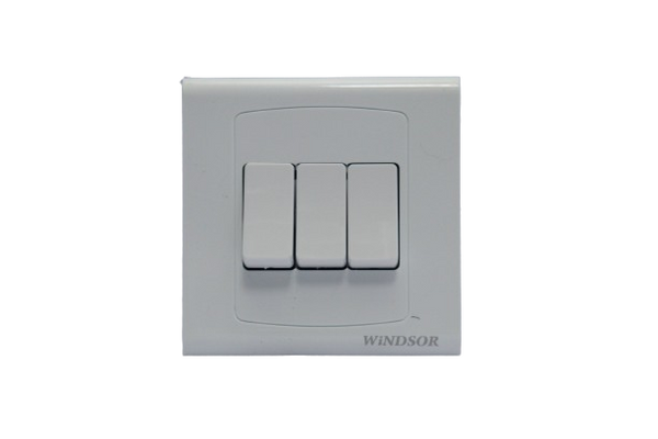 Windsor Royal Star White 3 Gang 2 Way Switch 1A - D36 – Simple Pay Home ...