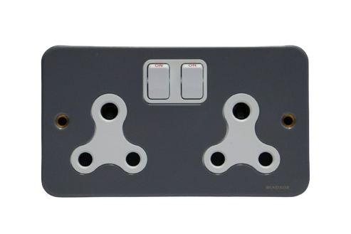 Metallic 15A Double Switched Socket – Simple Pay Home Depot